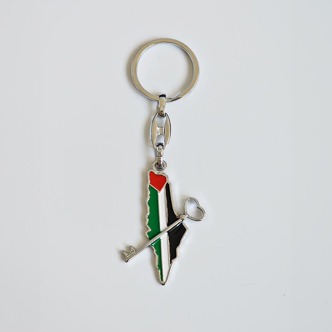 Palestine Flag Map Metal Keychain Palestinian Handala Keychain Perfect ...