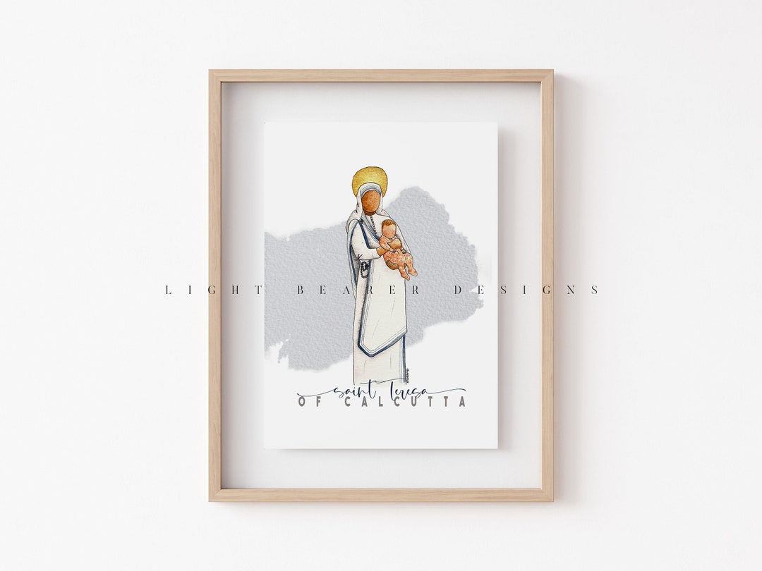 Mother Teresa / Saint Teresa of Calcutta / Saint Print / Catholic ...
