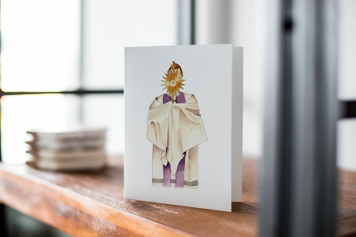 Catholic Priest / Greeting Card / Catholic / Priest / Gift / - Etsy