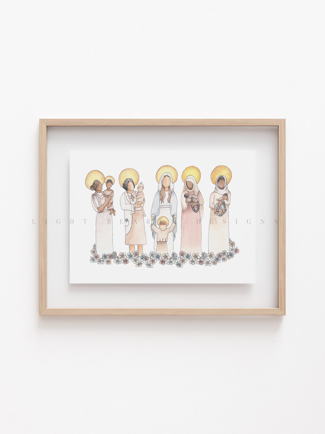 Mom Saints / Print / Catholic / Watercolor / Saint Gianna / - Etsy