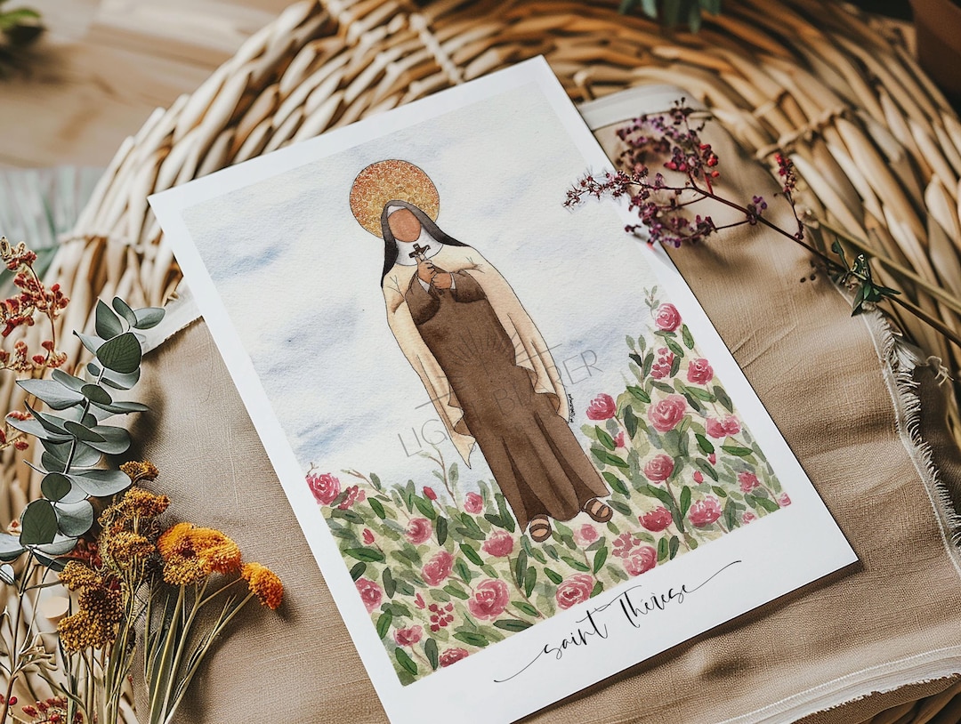 Saint Therese of Lisieux / Print / Greeting Cards / Catholic ...
