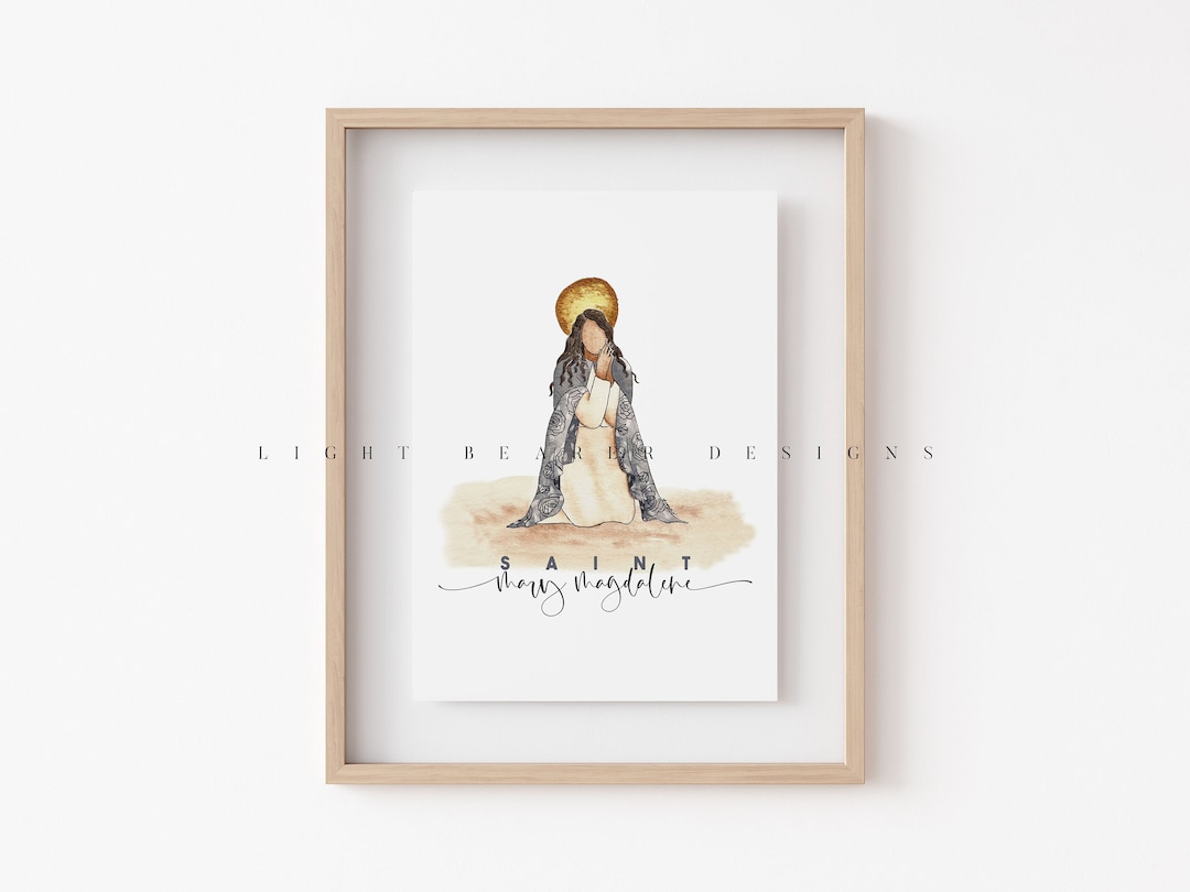 Mary Magdalene / Saint Print / Catholic / Catholic Gift - Etsy