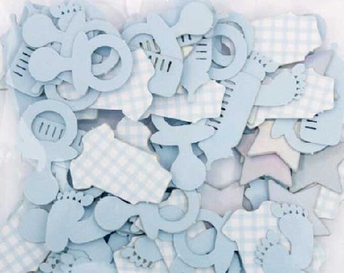 Baby Boy Table Confetti Baby Shower Table Decoration Blue - Etsy UK