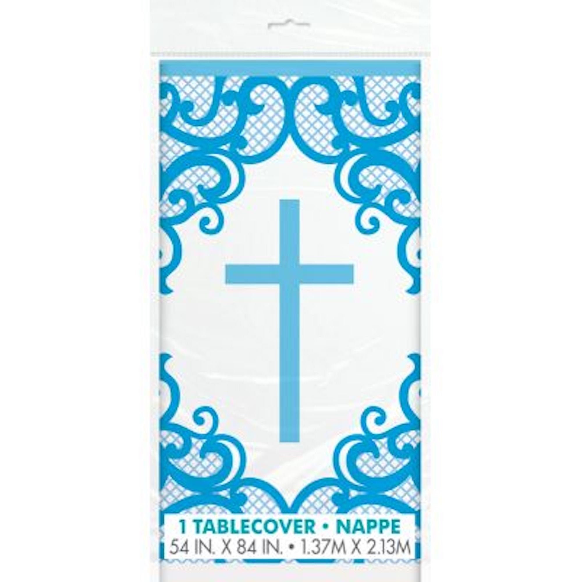 Blue Christening Table Cover christening table decoration | Etsy