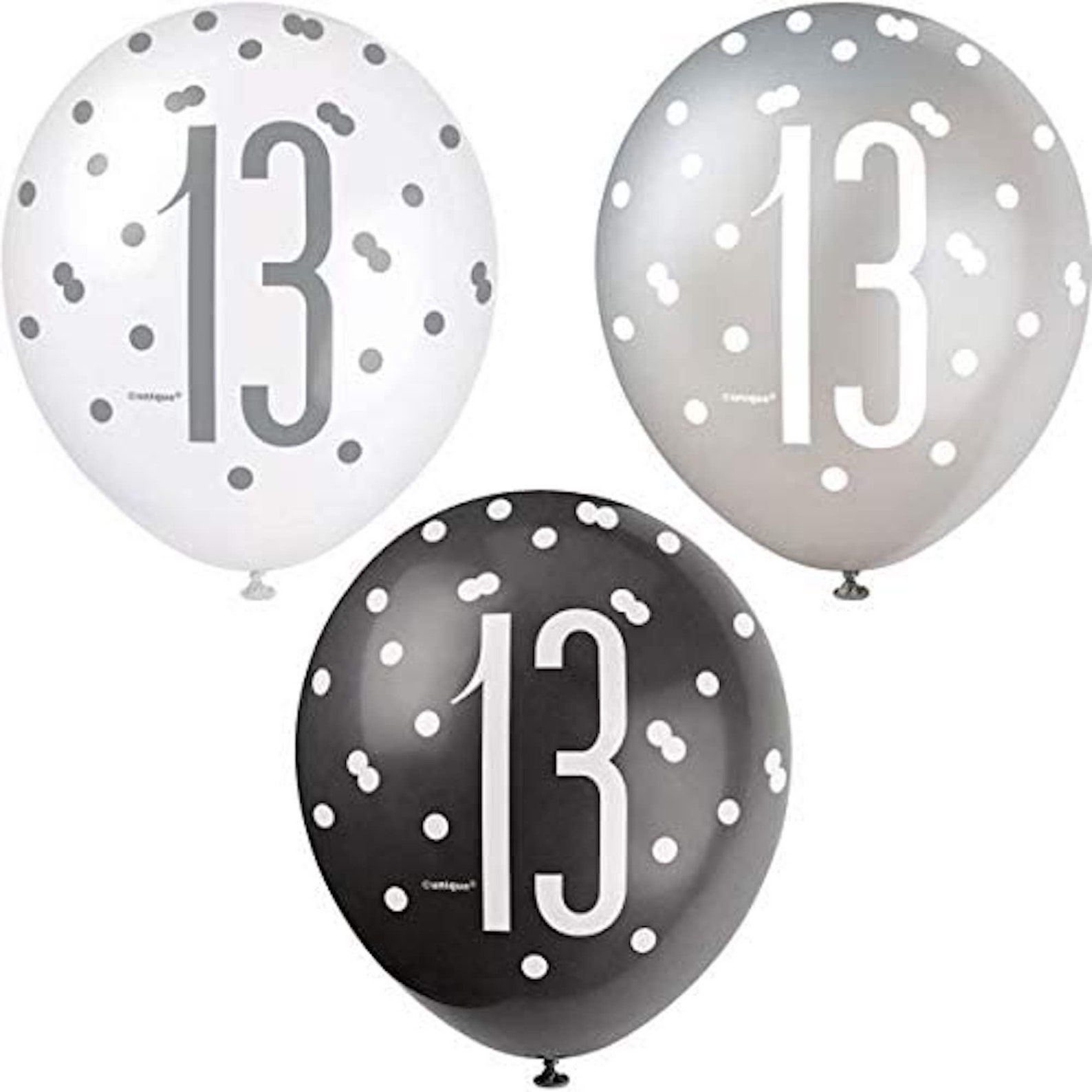 13th Birthday Mixed Balloons 13th Birthday Party Decorations - Etsy