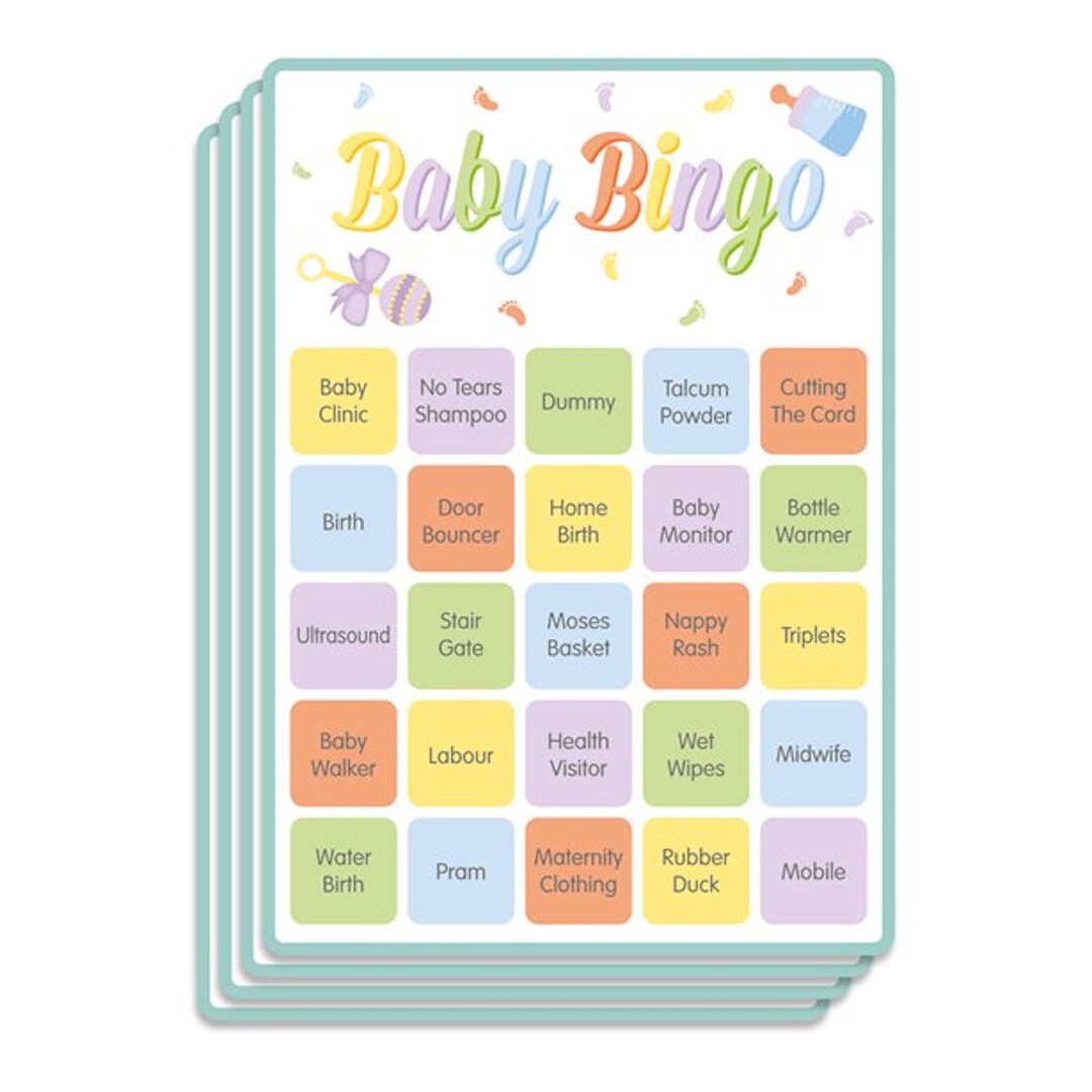 Baby Bingo Game Baby Shower Games Bingo Baby Bingo Baby - Etsy