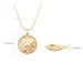 Jali Accenting Leaves Diamond Gold Filled Pendant Necklace, Gold Filled ...