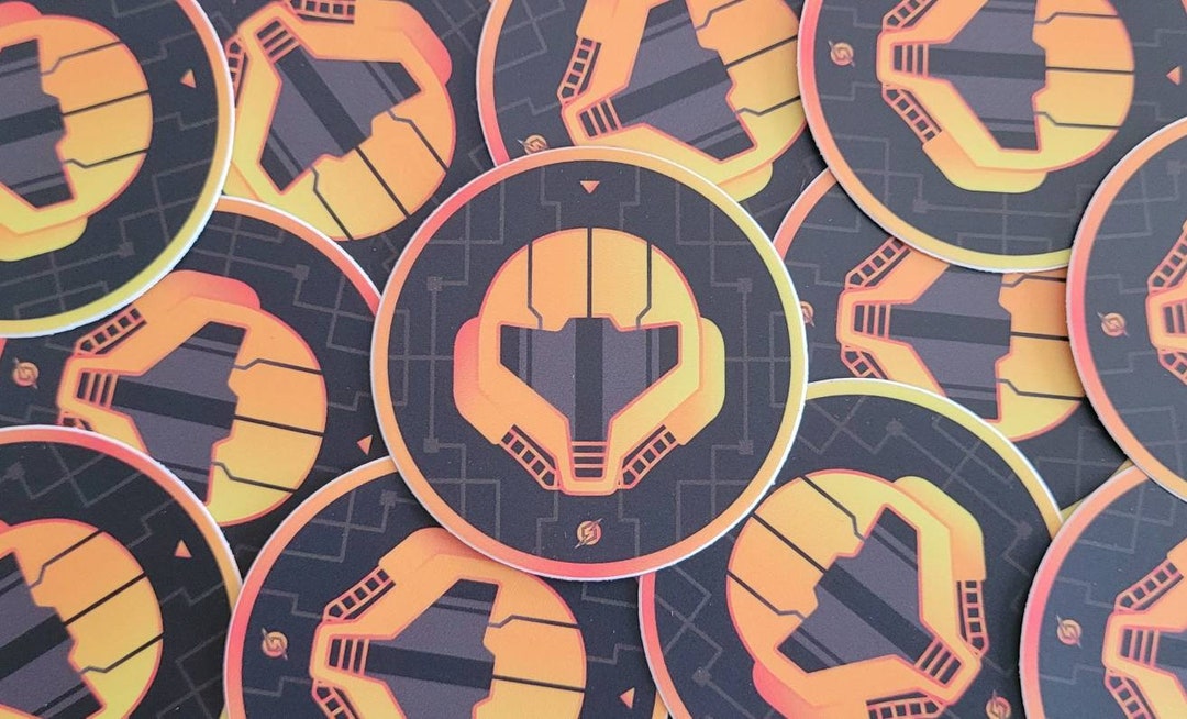 Samus Aran Round Sticker Vinyl Sticker Round Cut Sticker - Etsy