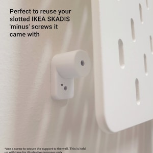 IKEA SKADIS Safety Support Mounts Pair | UPPSPEL Pegboard Screw in | 3D ...