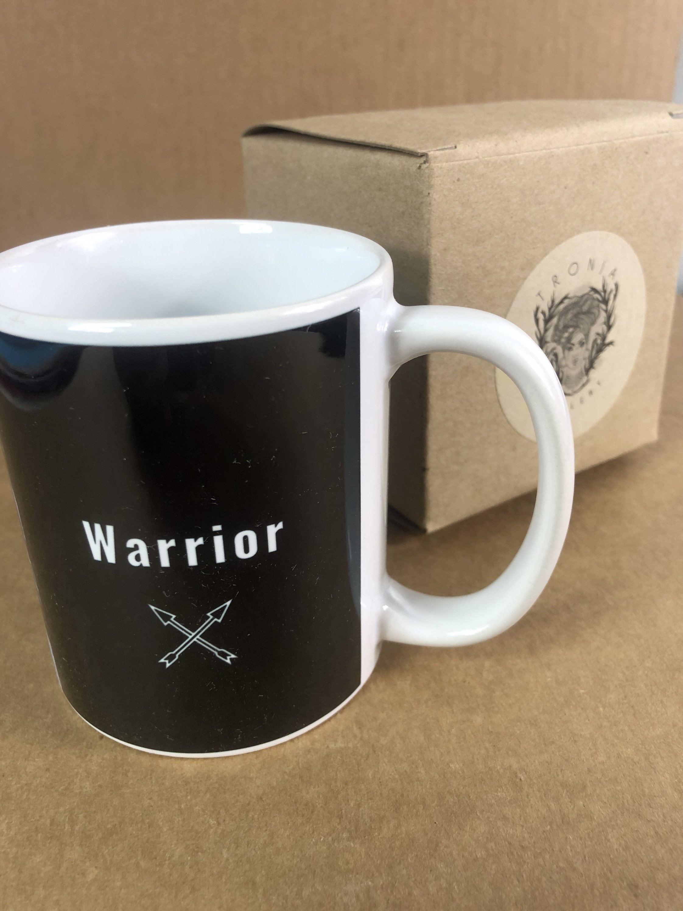 Mug With Words, Mugs With Symbols, Coffee Mugs, Warrior Mug, Artful ...