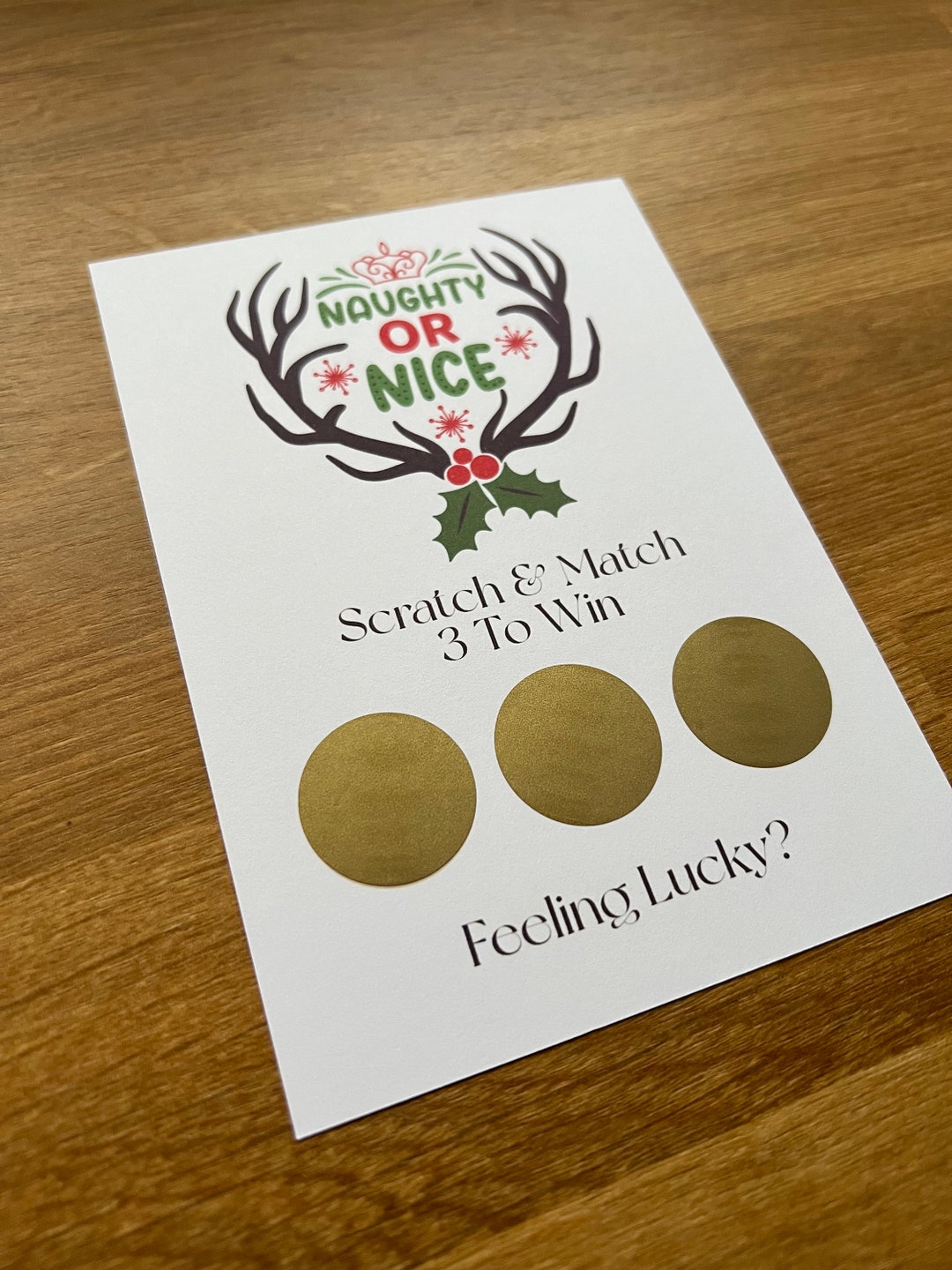 Christmas Scratch Card | Naughty or Nice Scratch Scratch Card ...