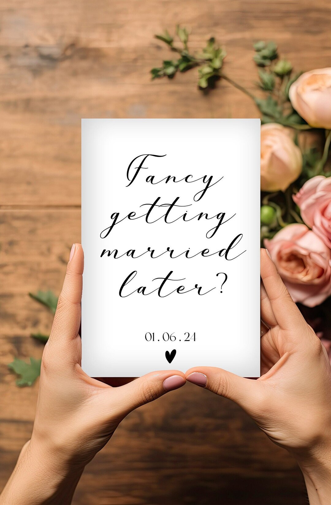 Fancy Getting Married Later Wedding Card A6 From Husband to Wife or ...