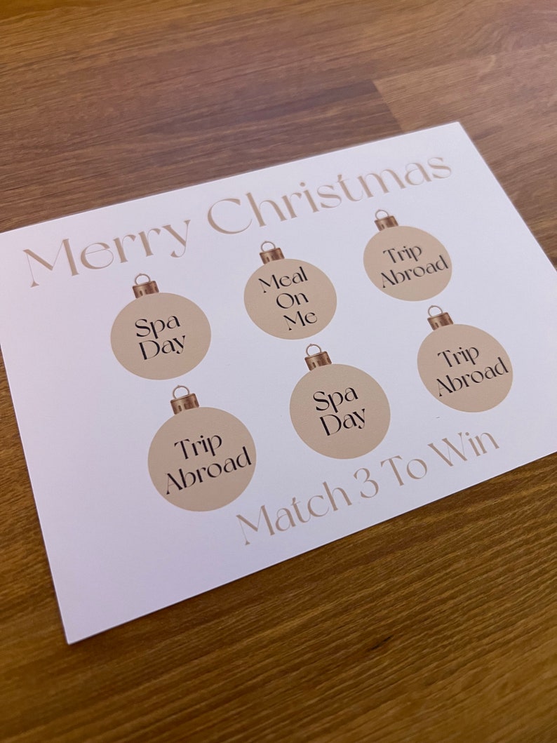 Christmas Surprise Scratch Card | Scratch Card Gift Surprise | Birthday ...