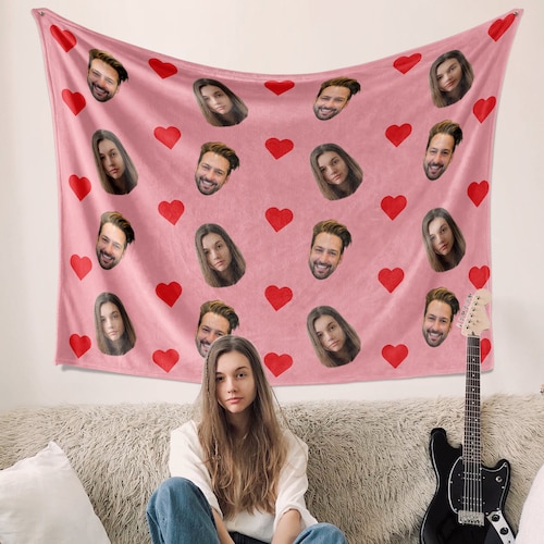 Custom Face Blanket Personalized Throw Blanket Custom Photo - Etsy