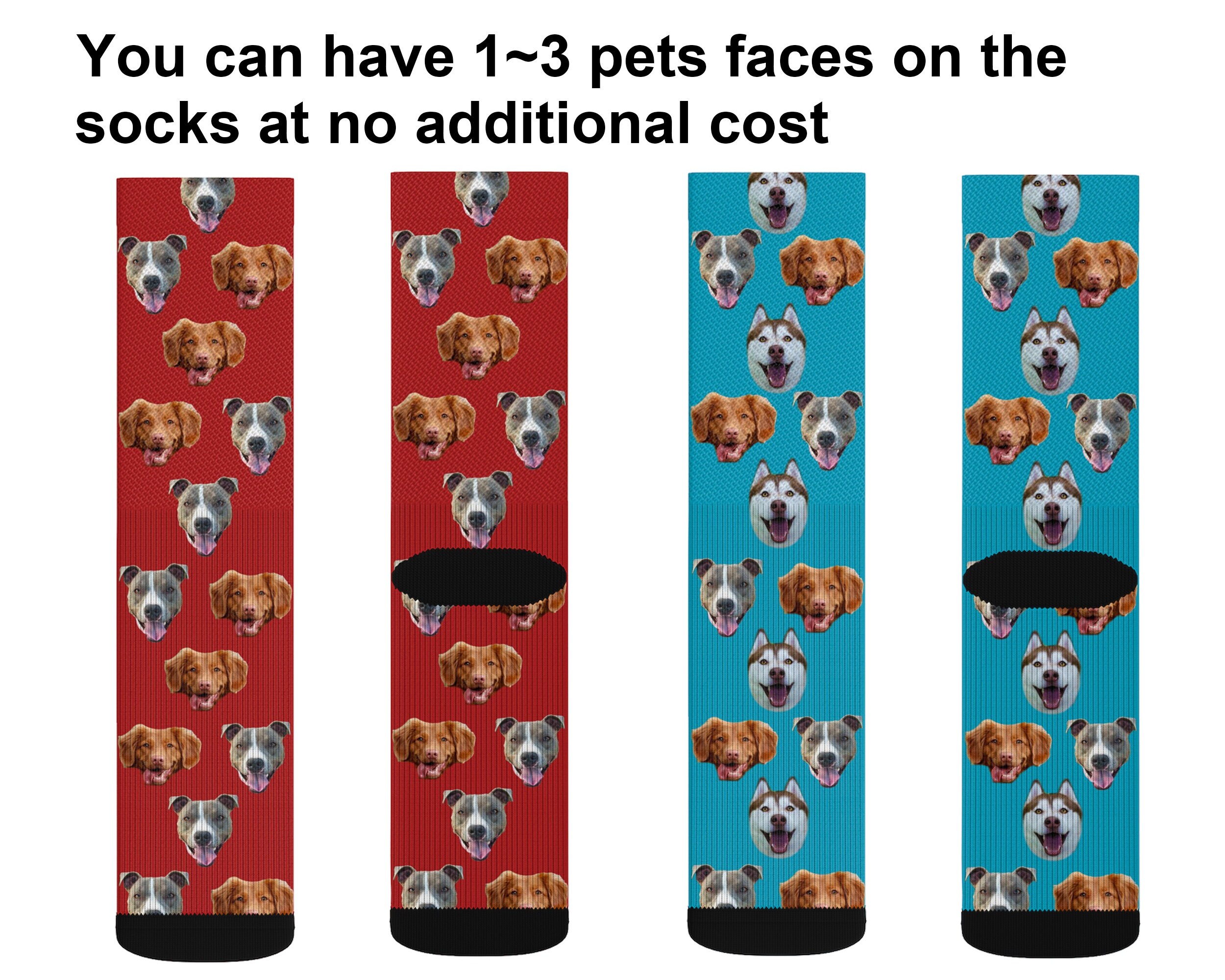 Customized Dog Socks Put Your Cute Dog on Custom Socks Dog | Etsy