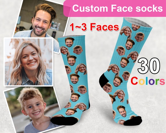 Customized Person Socks Put Person on Custom Socks Lovers - Etsy