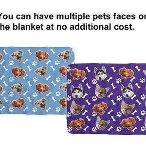 Your Cat on A Blanket,personalized Pet Photo Blanket,custom Cat Face ...