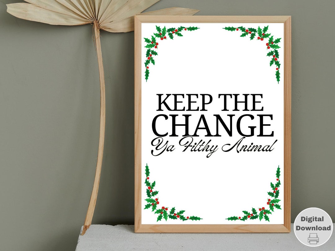 Home Alone Quote Digital Download A3 PDF, PNG and JPEG Home Decor ...