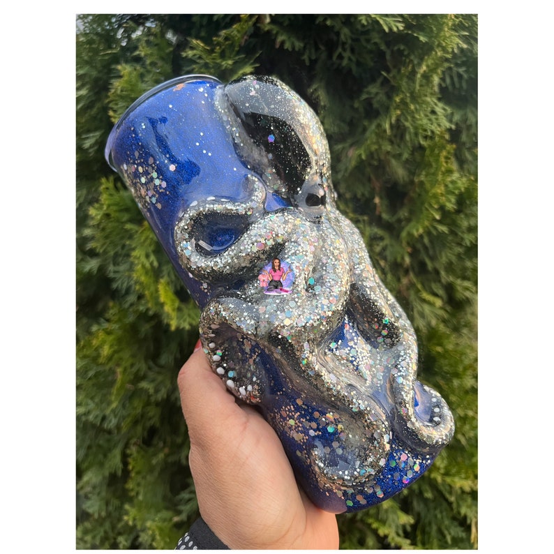 3D Custom Octopus Tumbler Epoxy Tumbler,beach Loved - Etsy