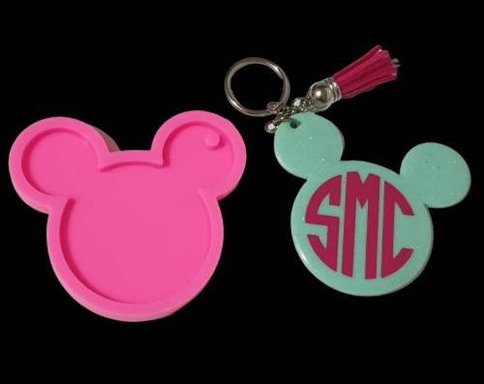 Silicone Mouse Head Keychain Epoxy Keychain Mold - Etsy