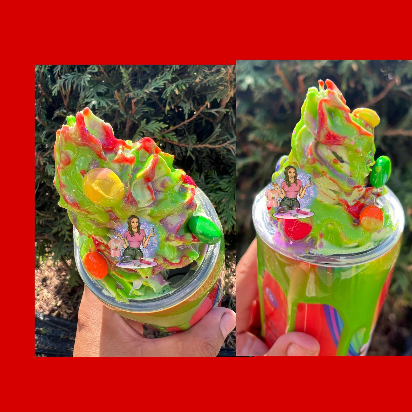 Skittles Tumbler 3d Tumbler With Skittles Fake Custom - Etsy