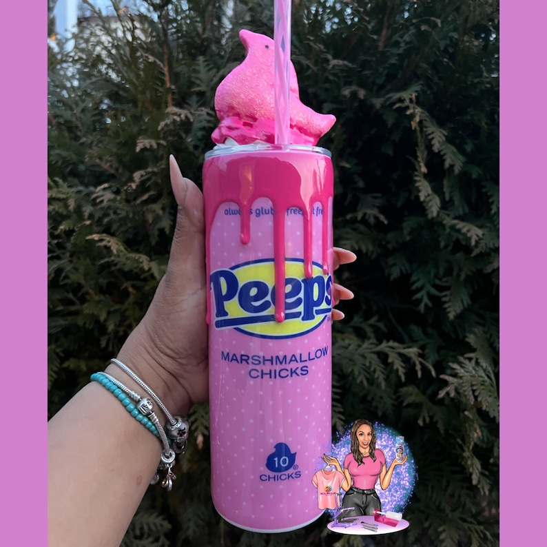 Peeps Tumbler 3d Peeps Tumbler Easter Tumbler - Etsy