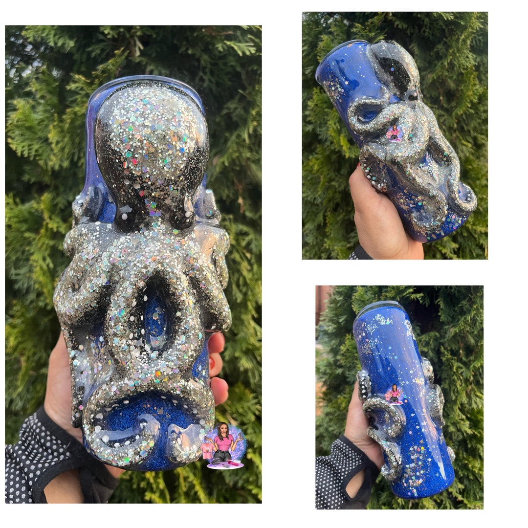 3D Custom Octopus Tumbler Epoxy Tumbler ,beach Loved - Etsy