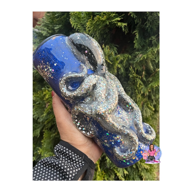 3D Custom Octopus Tumbler Epoxy Tumbler,beach Loved - Etsy