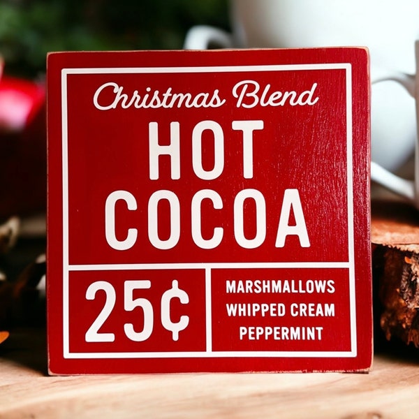 Hot Cocoa Sign - Etsy