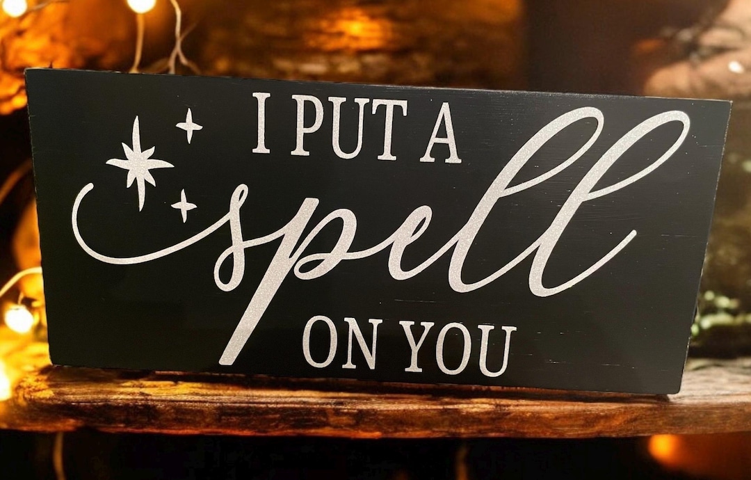 Hocus Pocus Wooden Sign: I Put A Spell on You, Halloween Decor - Etsy