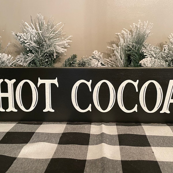 Hot Cocoa Bar Small Sign - Etsy