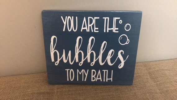 Bathroom Sign Bubbles to My Bubbles Bath Farmhouse Decor - Etsy