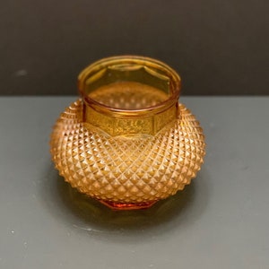 Amber Glass Diamond Point Rose Bud Vase 5.5 - Etsy