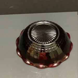 Ruby Red Depression Glass Berry Bowl 6.5" - Etsy
