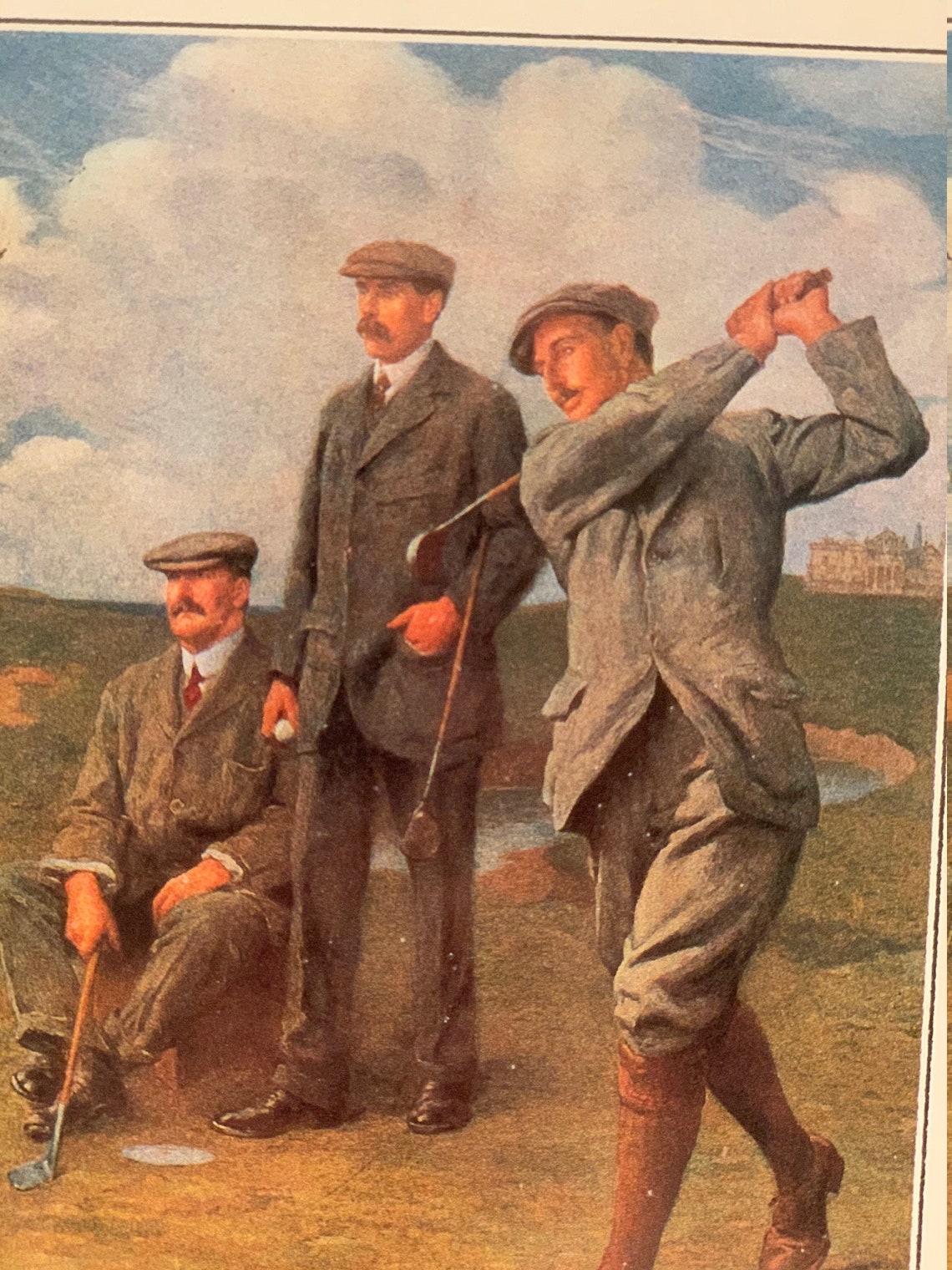 The Great Triumvirate by Clement Flower 1913. Golfing | Etsy