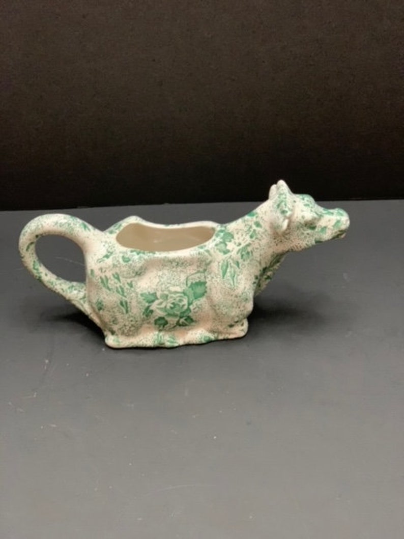 Laura Ashley Cow Creamer CHINTZ WARE Staffordshireit Stands - Etsy