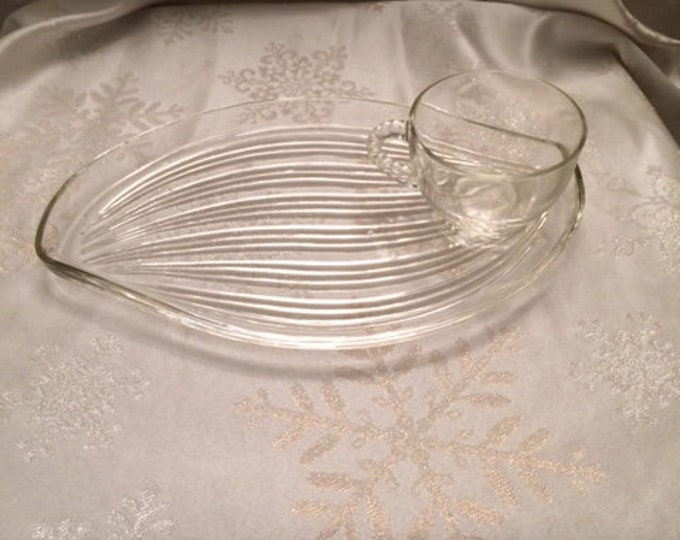 Federal Glass Homestead Snack Set - Etsy