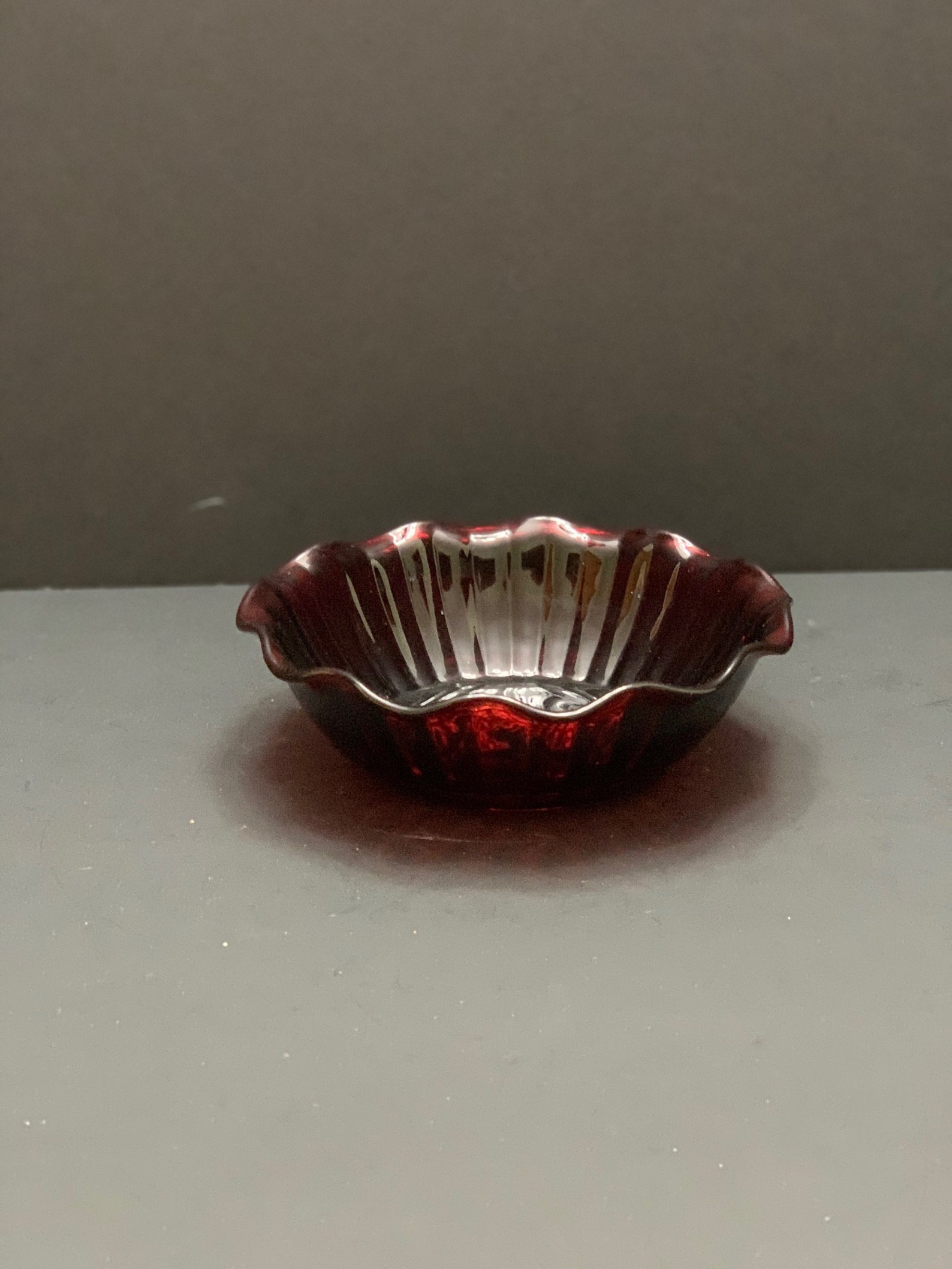 Ruby Red Depression Glass Berry Bowl 6.5" - Etsy