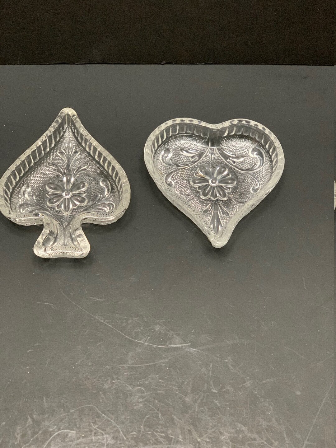 2 Clear Glass Bridge Set Snack Dishes - Etsy