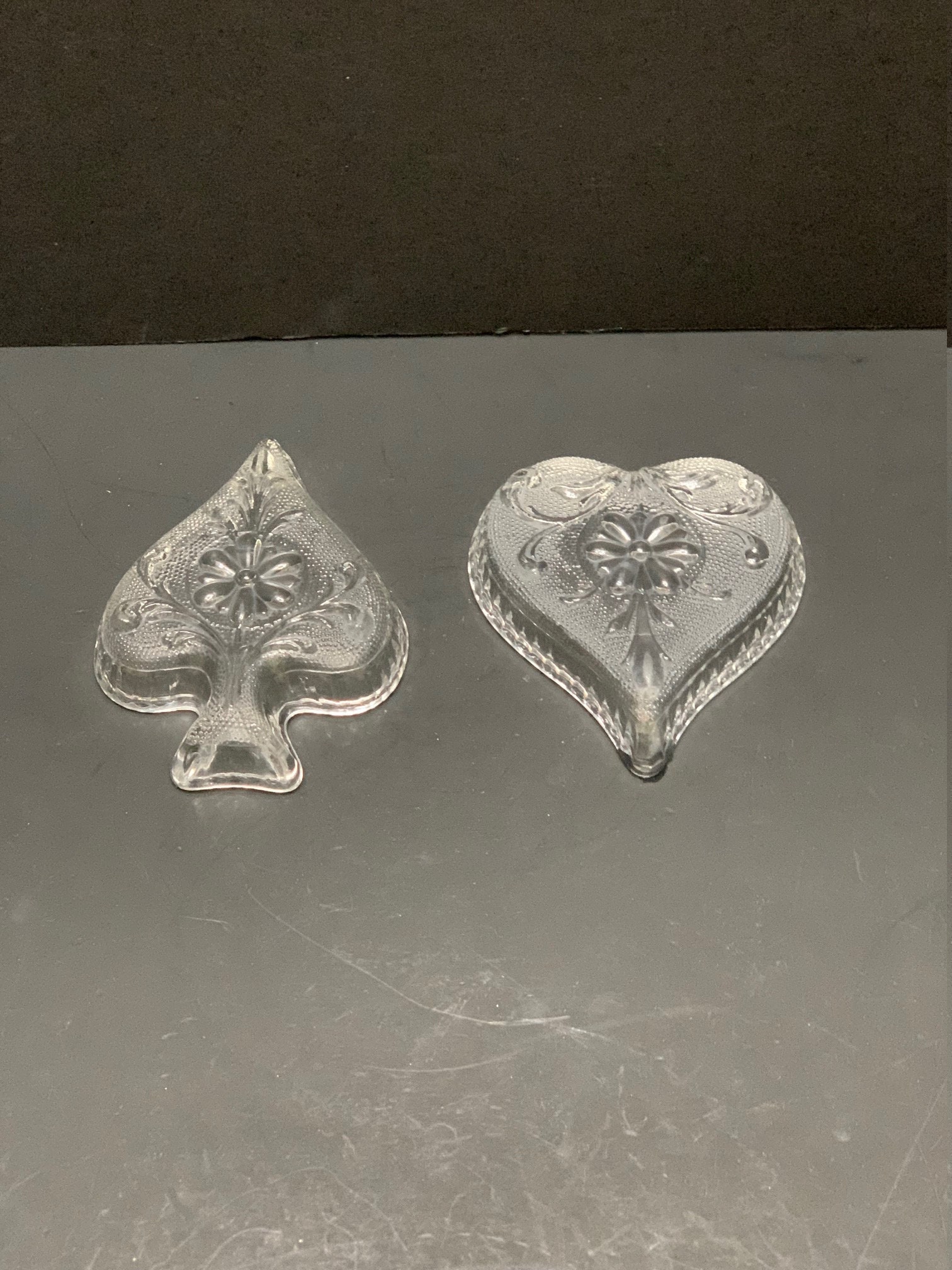 2 Clear Glass Bridge Set Snack Dishes - Etsy