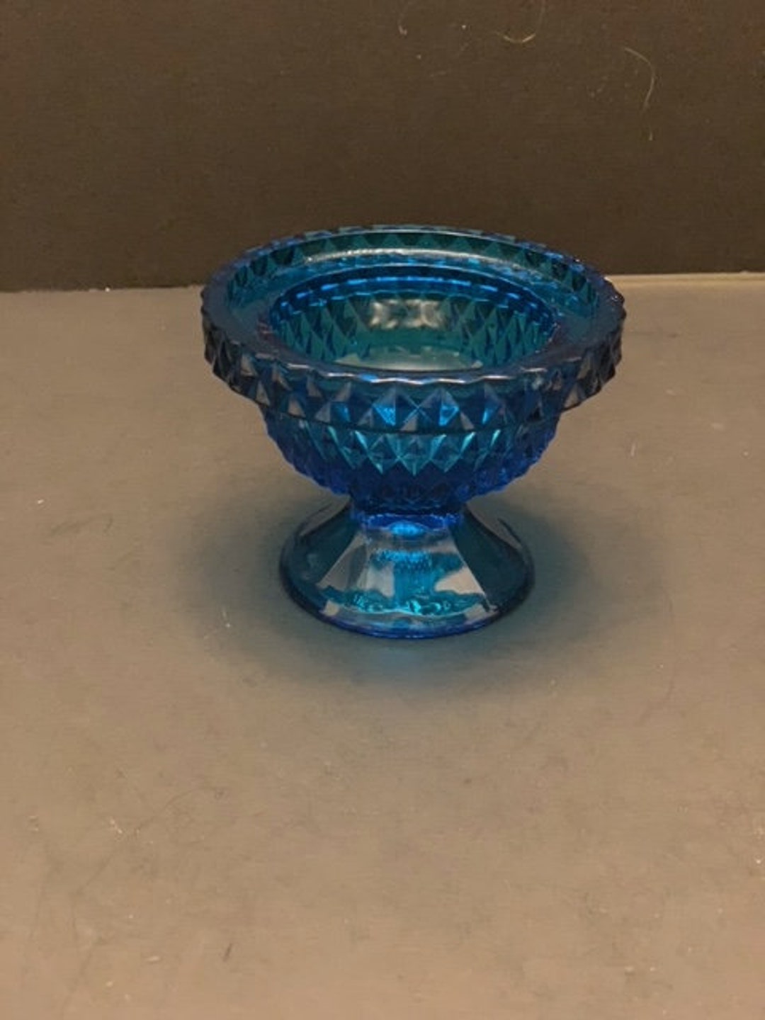 Vintage Viking Blue Fairy Glass Lamp Base 3 X 4 - Etsy