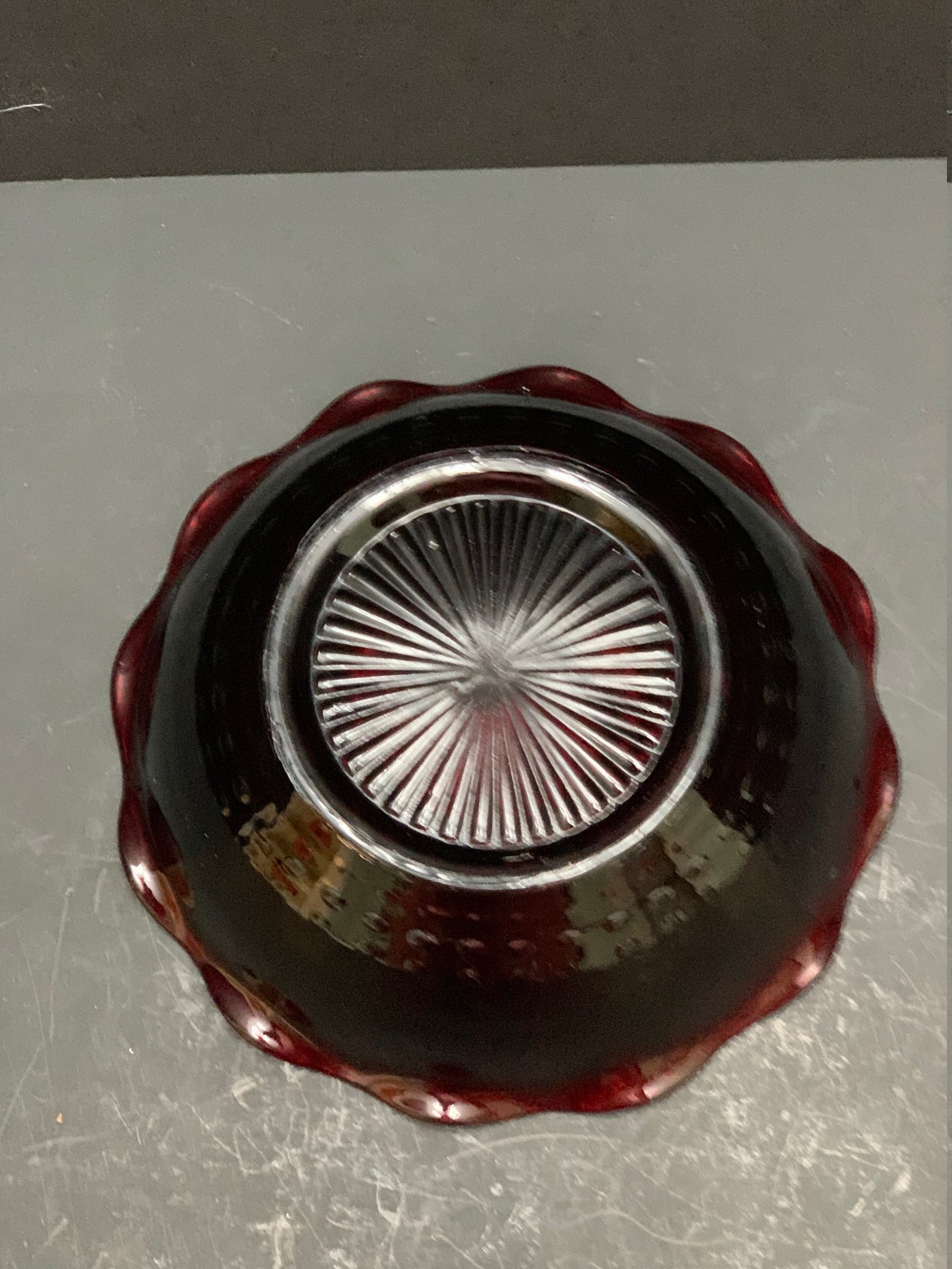 Ruby Red Depression Glass Berry Bowl 6.5" - Etsy