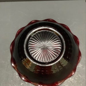 Ruby Red Depression Glass Berry Bowl 6.5" - Etsy
