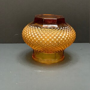 Amber Glass Diamond Point Rose Bud Vase 5.5 - Etsy