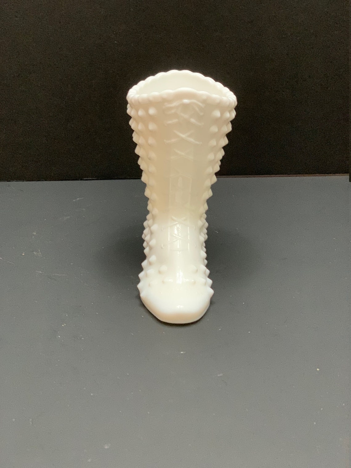 Fenton Milk Glass Hobnail Boot 3.5 X 4.5 - Etsy
