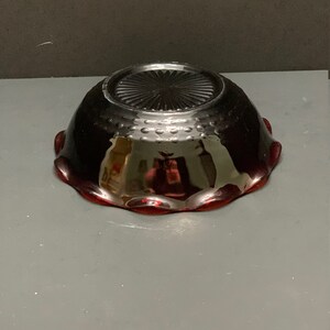 Ruby Red Depression Glass Berry Bowl 6.5" - Etsy