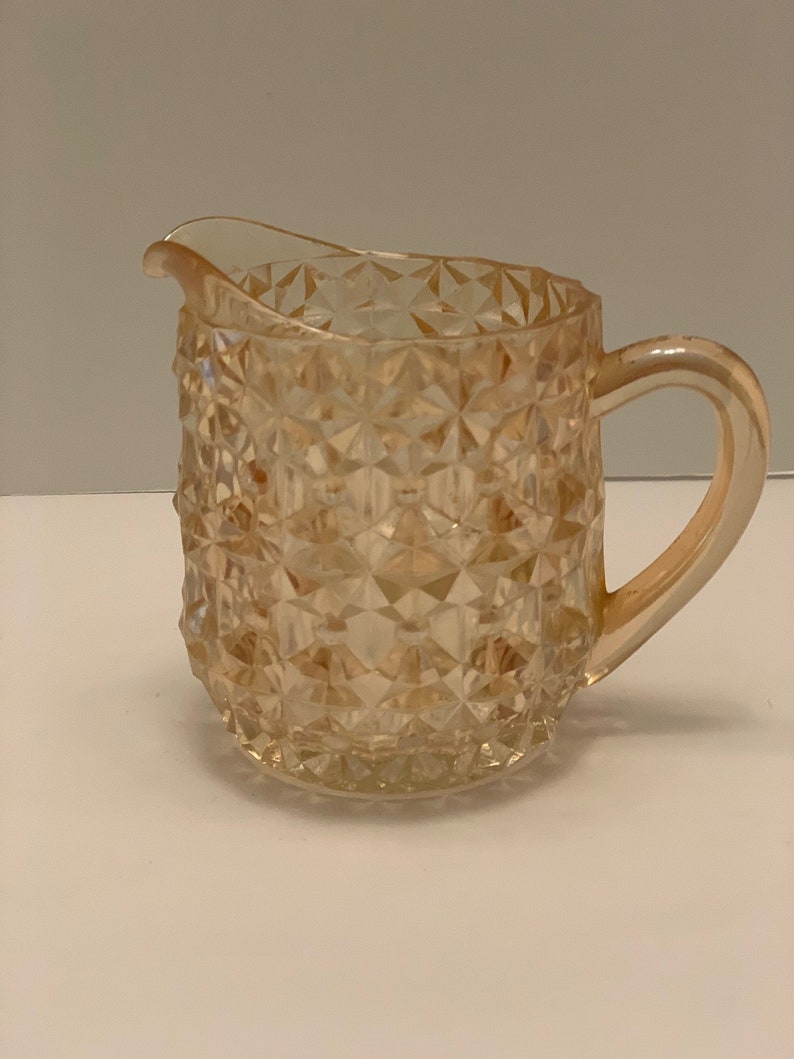 Vintage 1940s Depression Pressed Glass Pitcher 5.5 X 5 | Etsy