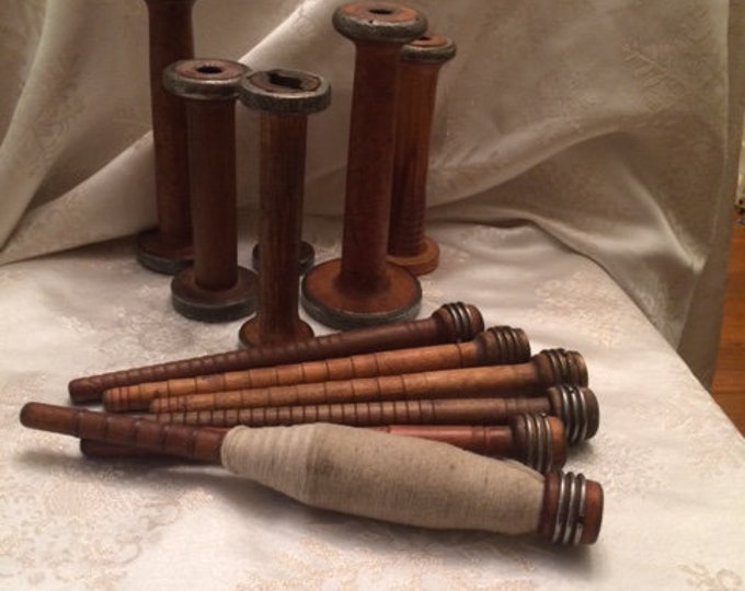 12 Antique Wooden Spindles - Etsy