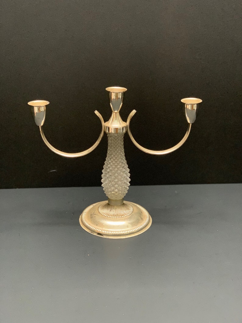 Vintage 3 Arm Candle Holder - Etsy