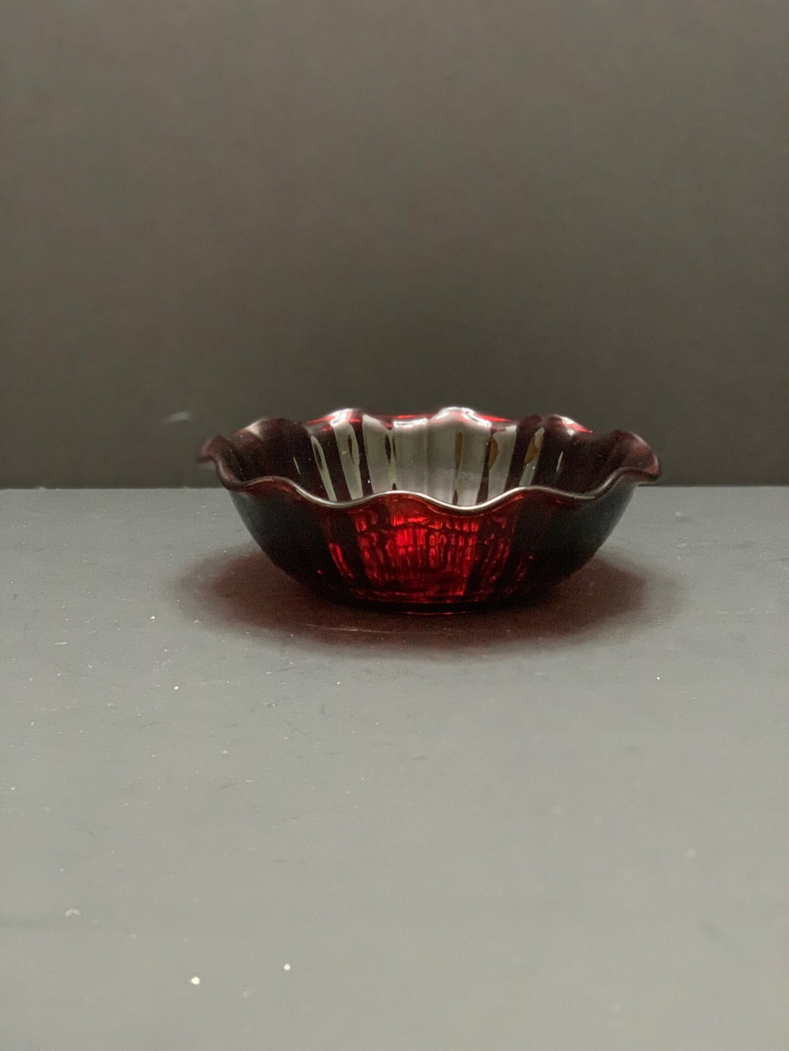 Ruby Red Depression Glass Berry Bowl 6.5" - Etsy